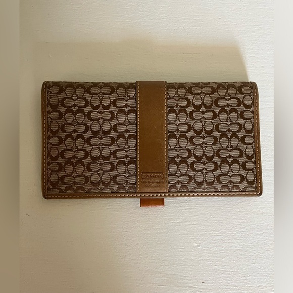 Coach | Bags | Coach Checking Book Wallet | Poshmark